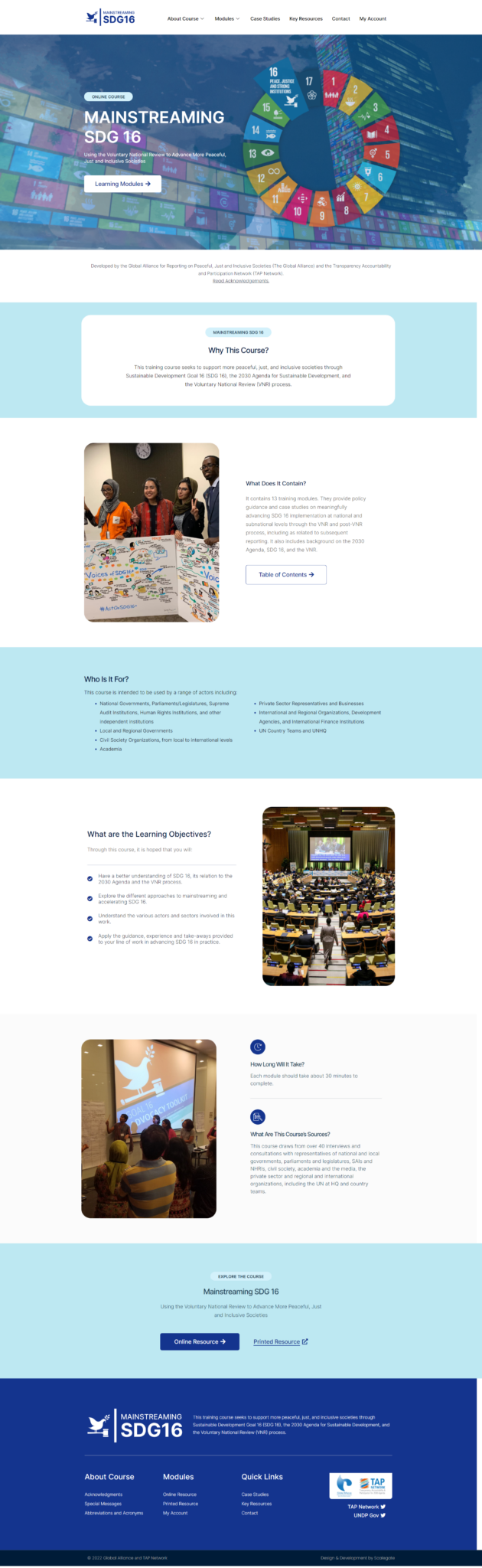 Mainstreaming SDG 16 - Scalegate